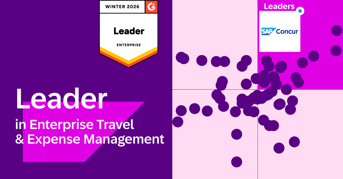 SAP Concur is Recognized as a G2 Winter 2026 Leader | SAP Concur US