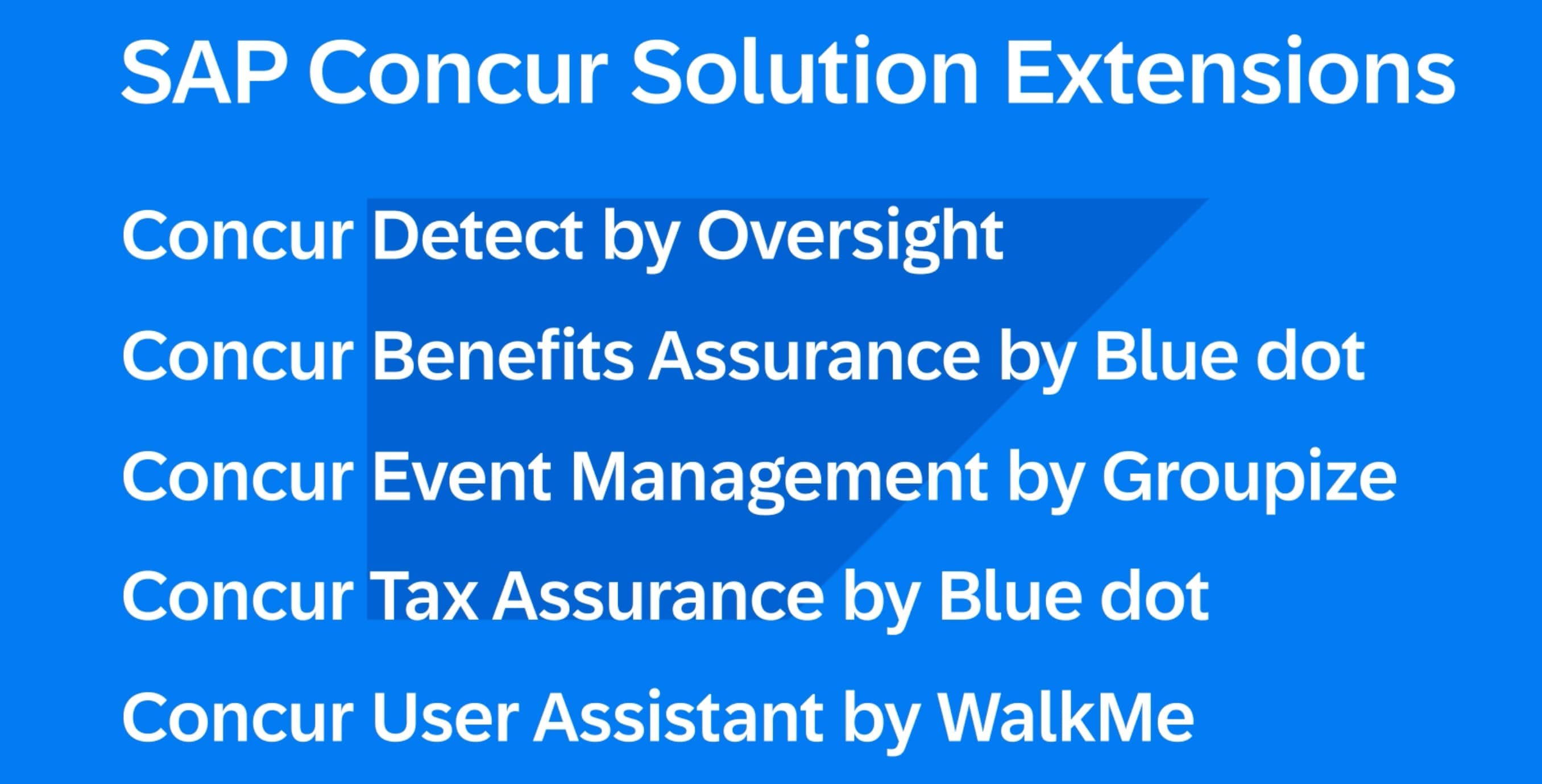 SAP Concur Solution Extensions Explainer | SAP Concur US