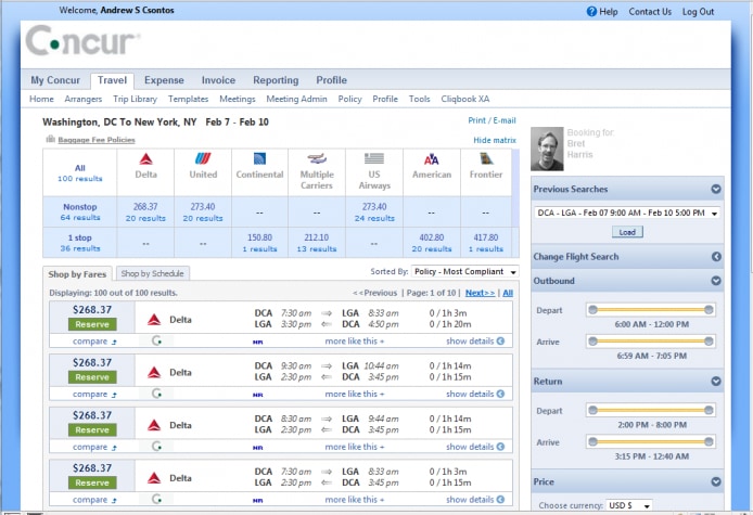 Changes to Concurs Travel Booking Tool: Cliqbook | Concur